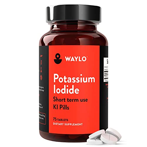 KI Potassium Iodide Tablets -130 mg per Serving- Total 75 Tablets ...